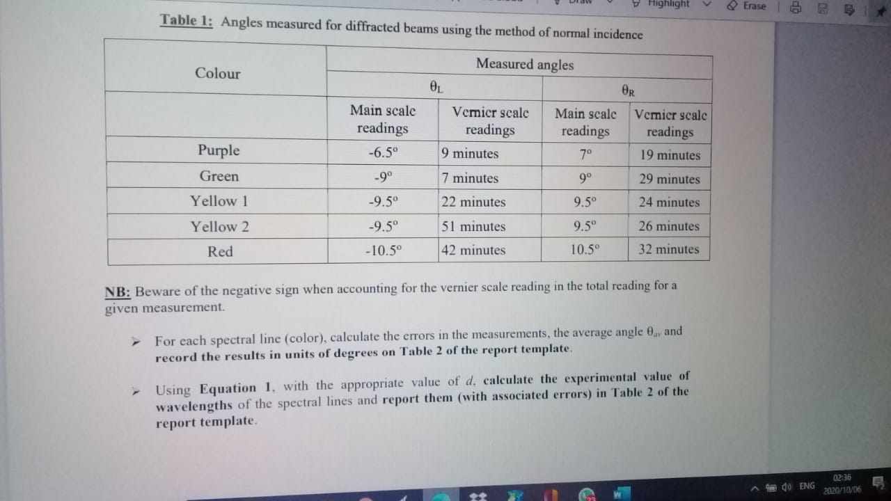 you have to fill in table 2 by doing calculations | Chegg.com