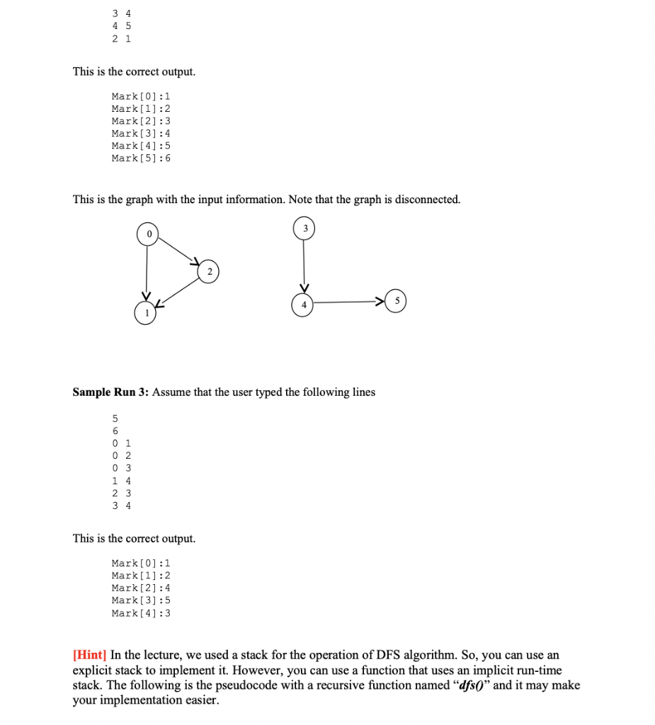 Solved 1. Write a C++ program (or Java program) for hw6_1 | Chegg.com