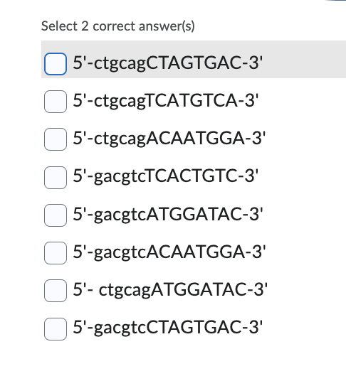 Solved Below is the sequence of a gene, and you would like | Chegg.com