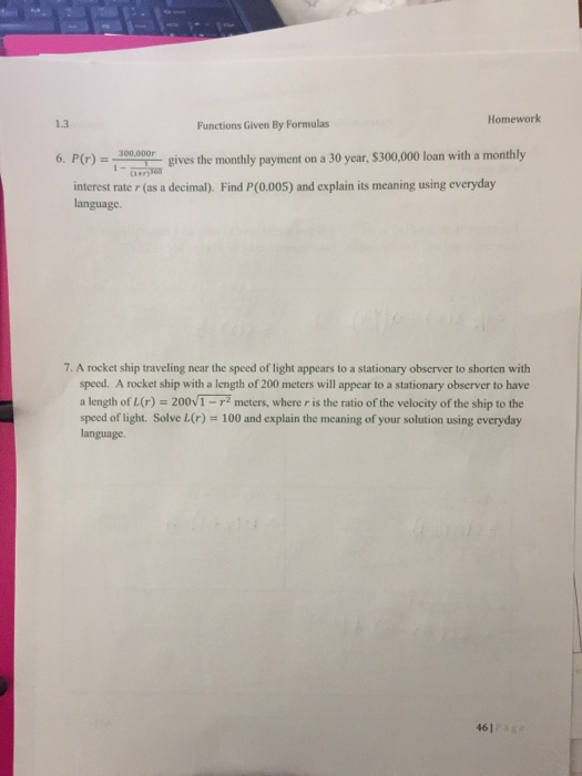 Solved Homework 1.3 Functions Given By Formulas 6. Pr)gves | Chegg.com
