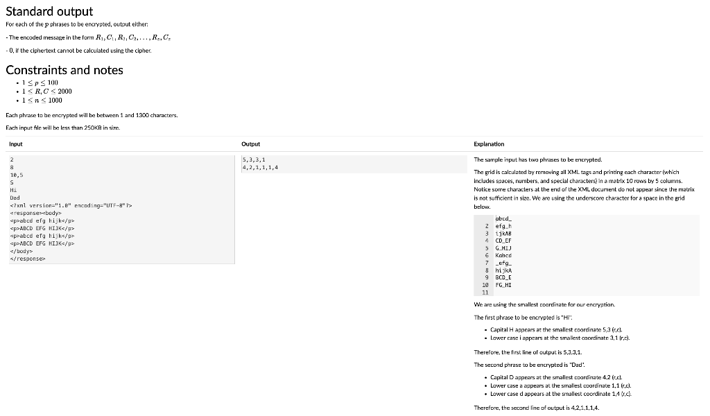 Book Cipher Time limit: 2000 ms Memory limit: 256MB | Chegg.com
