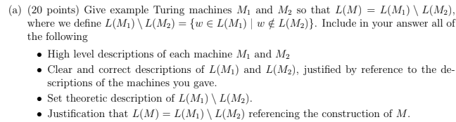 Solved Debugging general constructions for Turing machines | Chegg.com