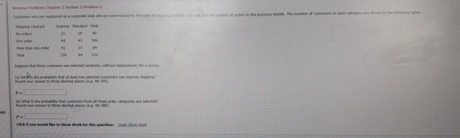 Solved Reserve Problems Chapter 2 Section 3 Problem 2 | Chegg.com
