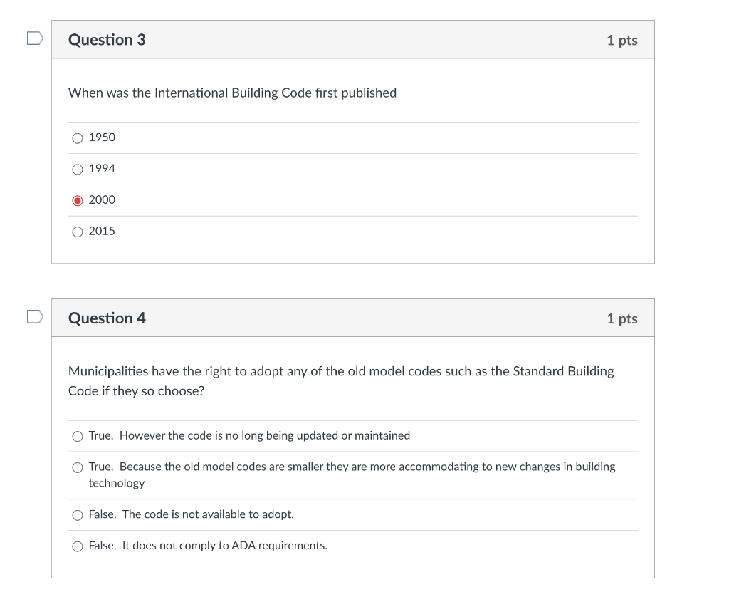 Solved When was the International Building Code first | Chegg.com Solved When was the International Building Code first | Chegg.com