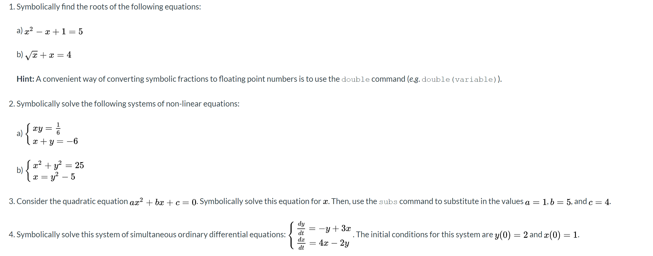 Solved Matlab Create A Single Script M File To Complete 4091