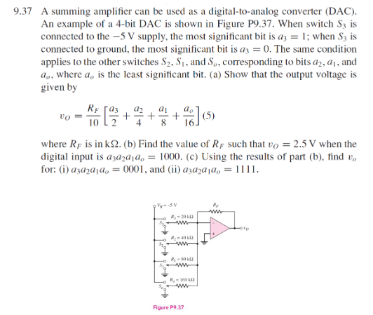 Solved 37 A summing amplifier can be used as a | Chegg.com