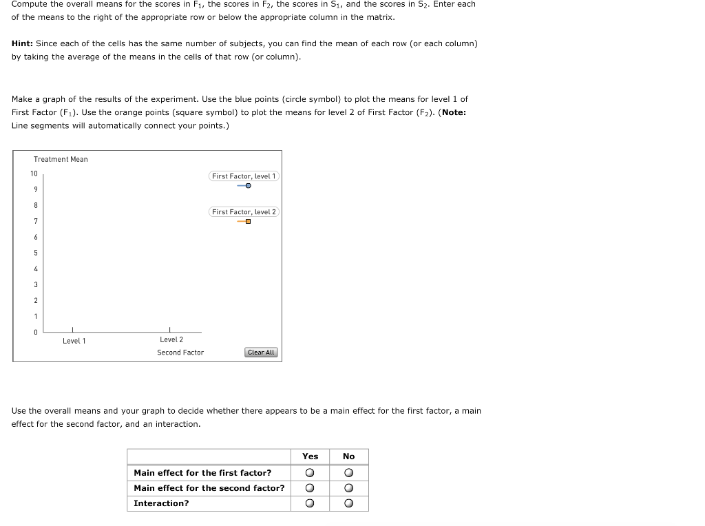Solved 3. Identifying main effects and interaction AaAa旦 The | Chegg.com
