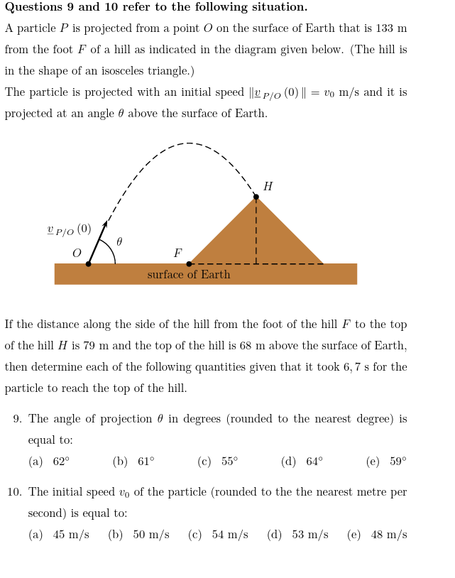 Solved Questions 9 and 10 refer to the following situation. | Chegg.com