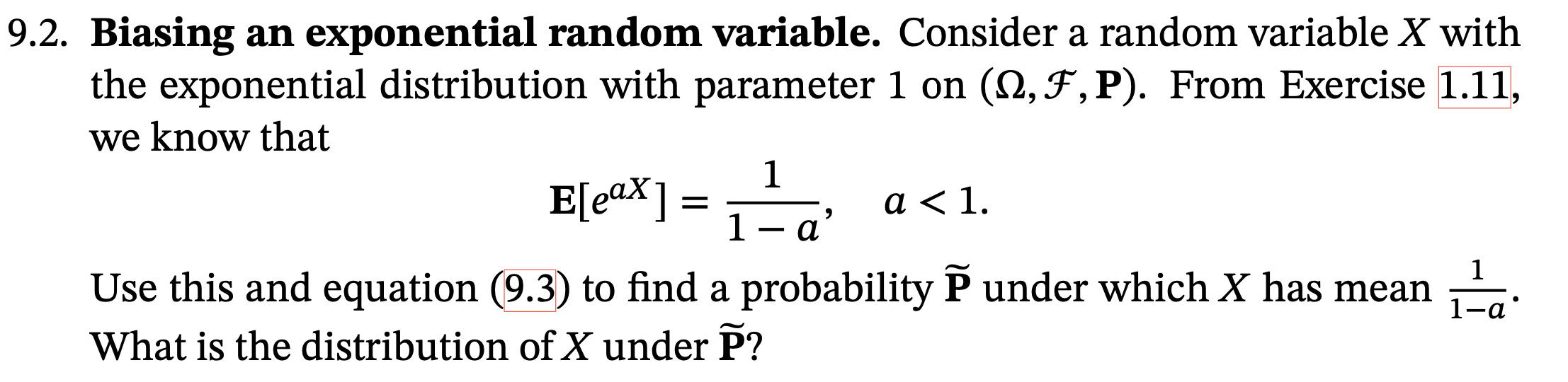Solved 2. Biasing an exponential random variable. Consider a | Chegg.com