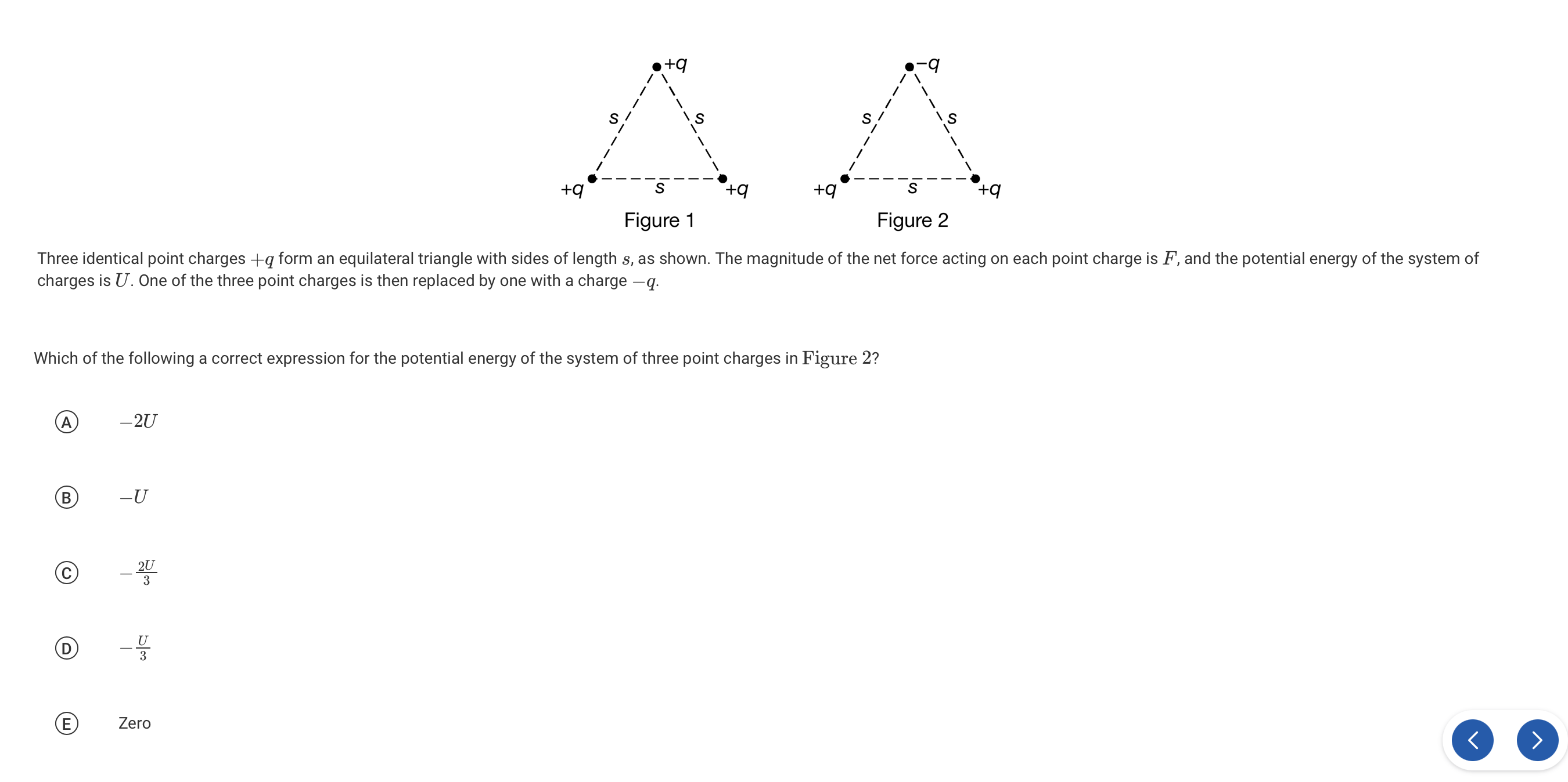 Solved Three identical point charges +q form an equilateral | Chegg.com