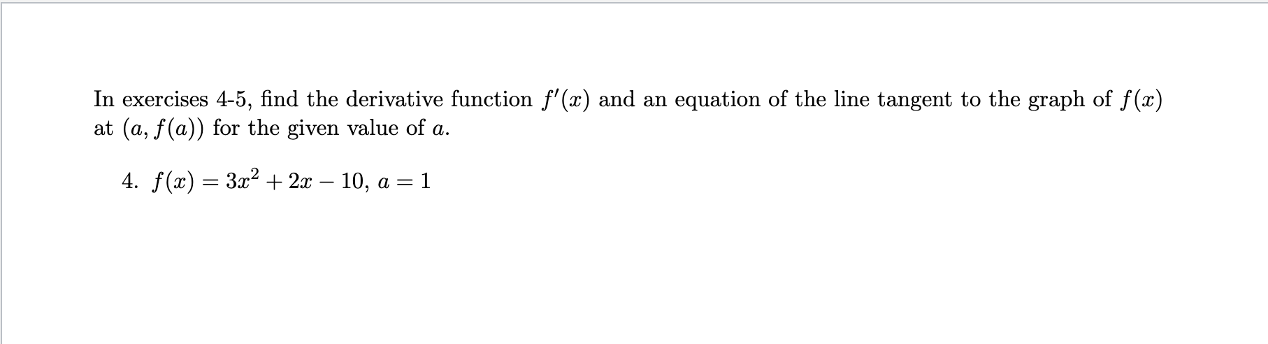 Solved In Exercises 4−5 Find The Derivative Function F′ X
