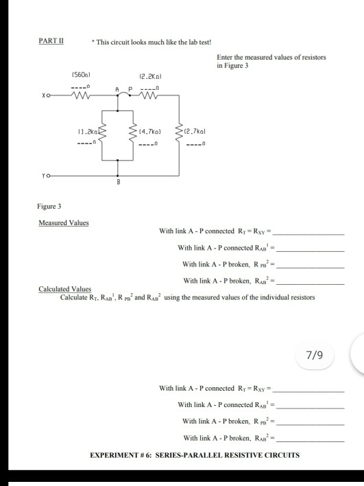 Solved PART IV RT (measured) Calculate RT (show calculation | Chegg.com Solved PART IV RT (measured) Calculate RT (show calculation | Chegg.com