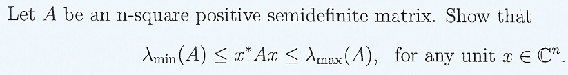 Solved Let A be an n-square positive semidefinite matrix. | Chegg.com
