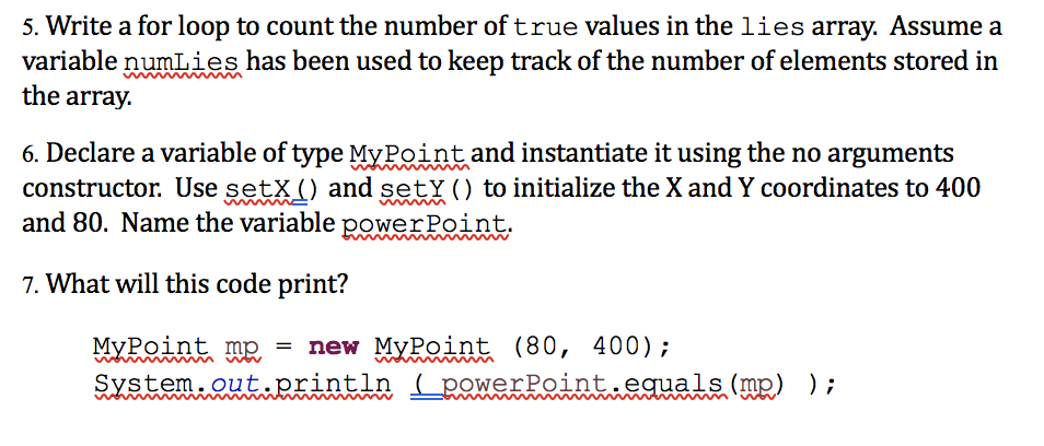 Solved 5. Write a for loop to count the number of true | Chegg.com