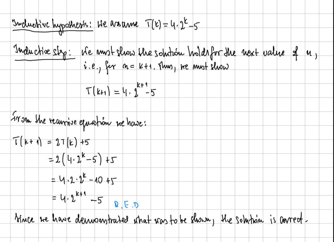 How can I solve this recursive equation? Example from | Chegg.com