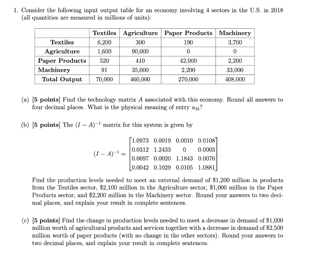 Solved FINITE MATH. Please Answer ALL parts of the question. | Chegg.com