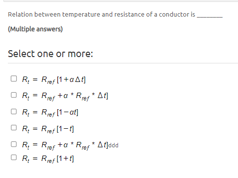 Solved Relation between temperature and resistance of a | Chegg.com