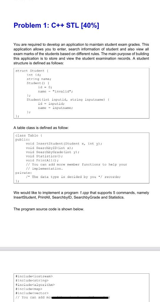 Solved - If there is no student with this grade, output "No | Chegg.com