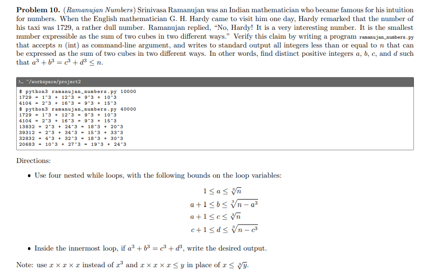 Solved Problem 7. (Sum of Powers) Write a program called | Chegg.com