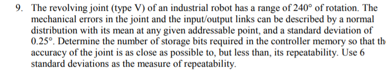Solved 9. The revolving joint (type V) of an industrial | Chegg.com