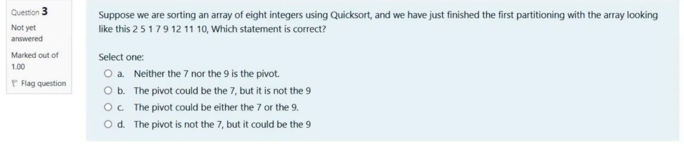 Solved Question 3 Suppose we are sorting an array of eight | Chegg.com