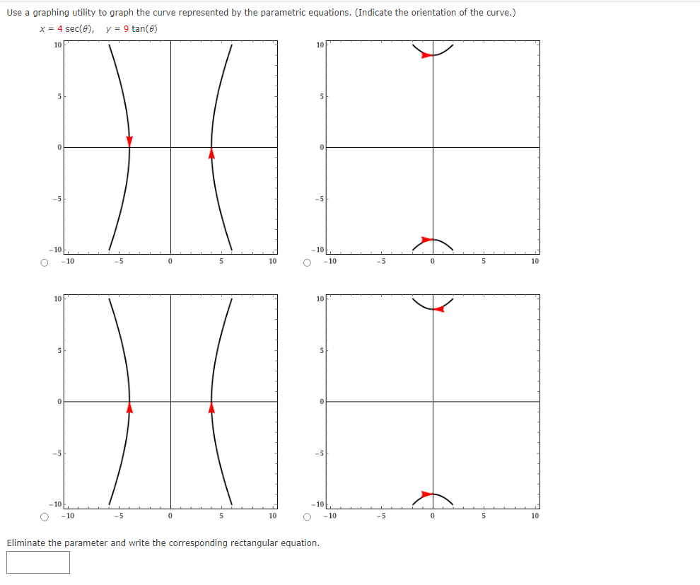 Solved Use a graphing utility to graph the curve represented | Chegg.com