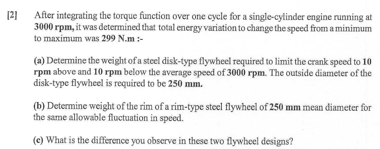 Solved After integrating the torque function over one cycle | Chegg.com