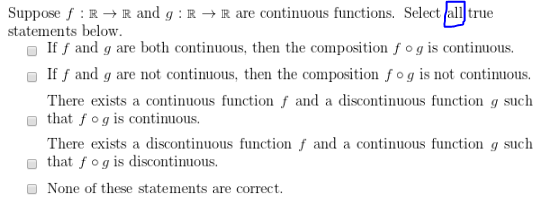 Solved Suppose f : R → R and g : R → R are continuous | Chegg.com