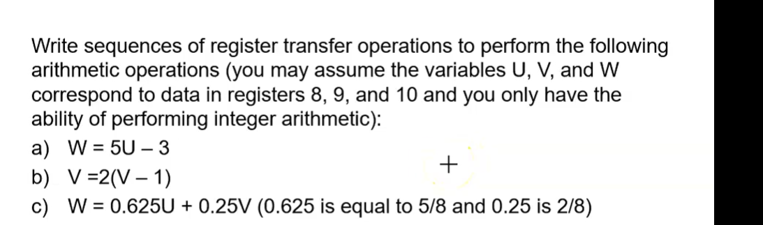 Solved Write sequences of register transfer operations to | Chegg.com
