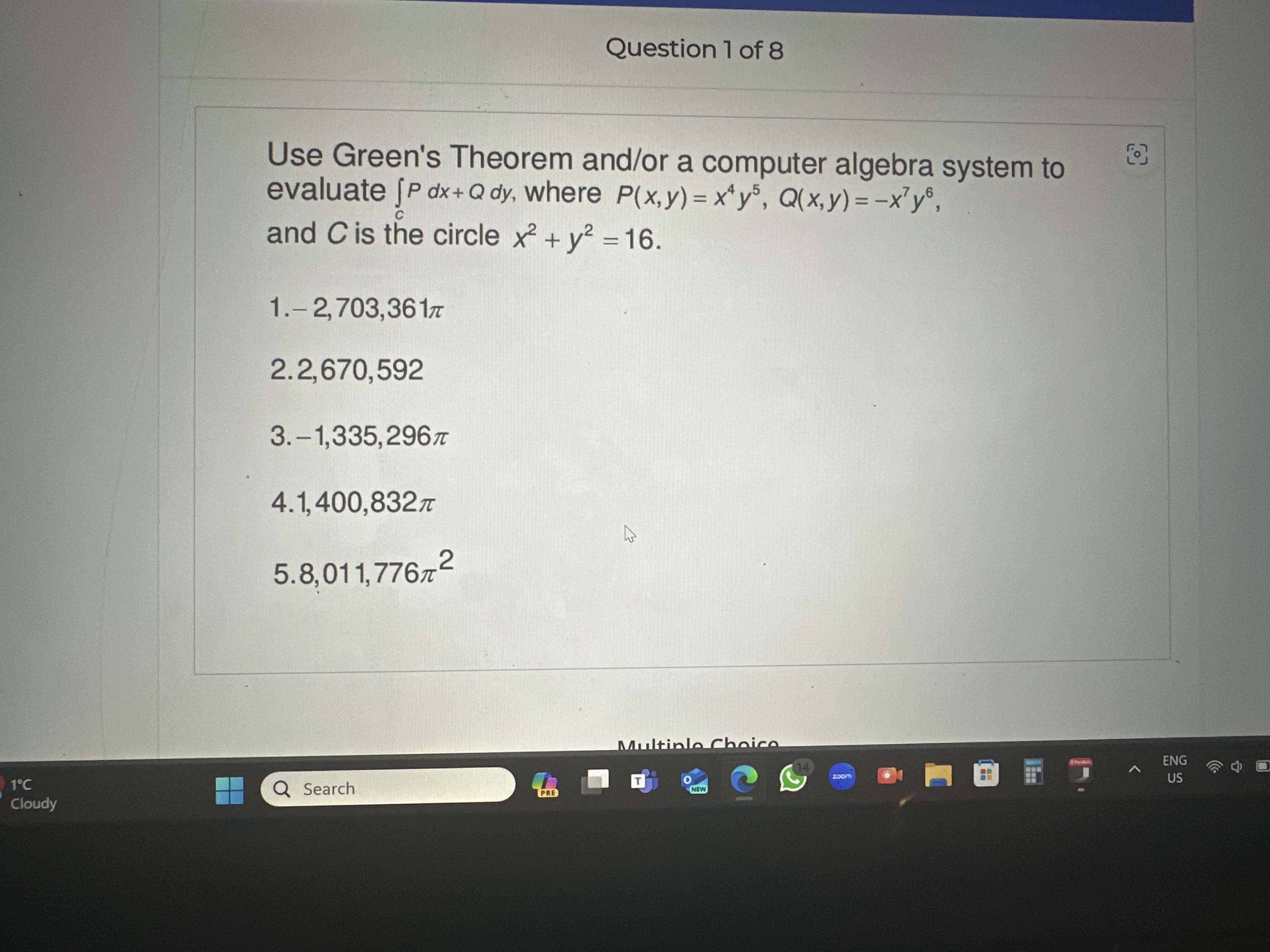 Solved Use Green's Theorem and/or a computer algebra system | Chegg.com