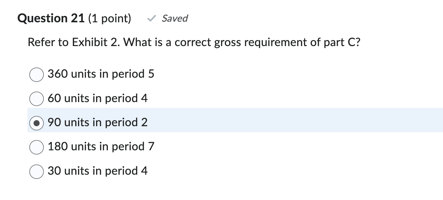 Solved Each unit of material A is composed of 2 units of B, | Chegg.com