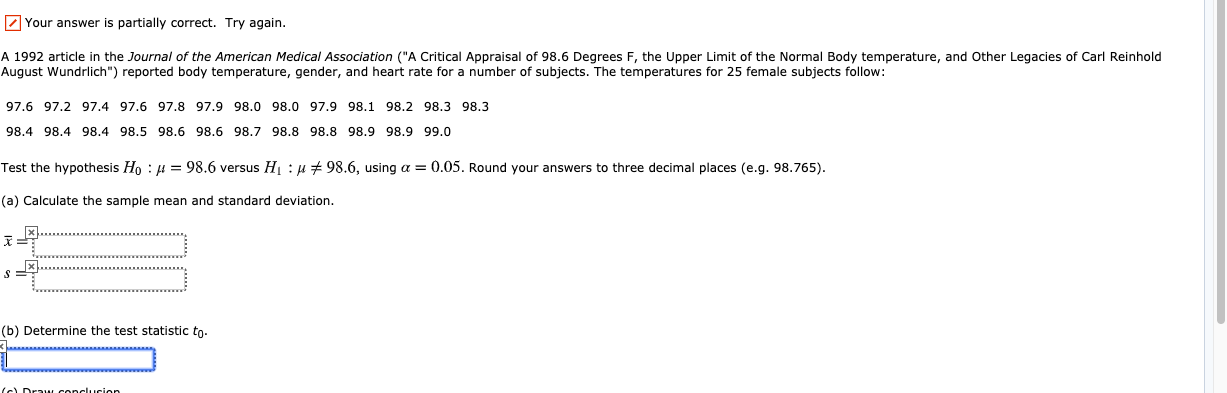 Solved Your Answer Is Partially Correct Try Again A 1992