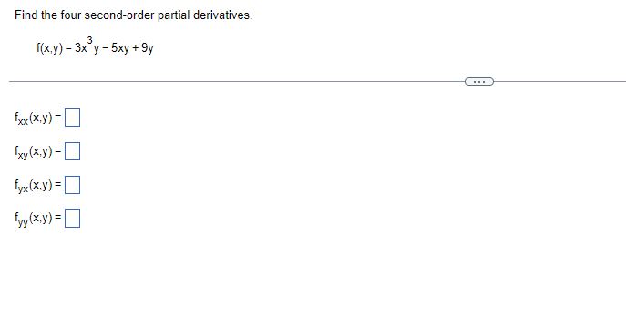 Solved Find the four second-order partial | Chegg.com