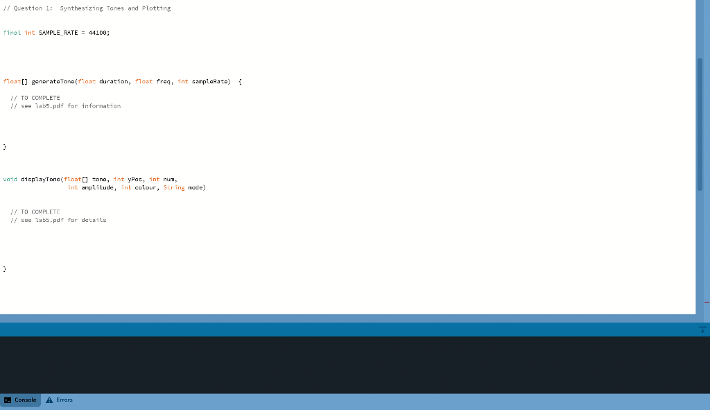Solved Question 1: Synthesizing and plotting tones. Recall | Chegg.com