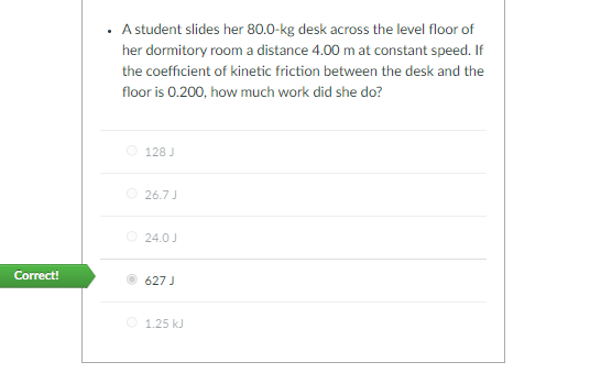 Solved - A student slides her 80.0-kg desk across the level | Chegg.com