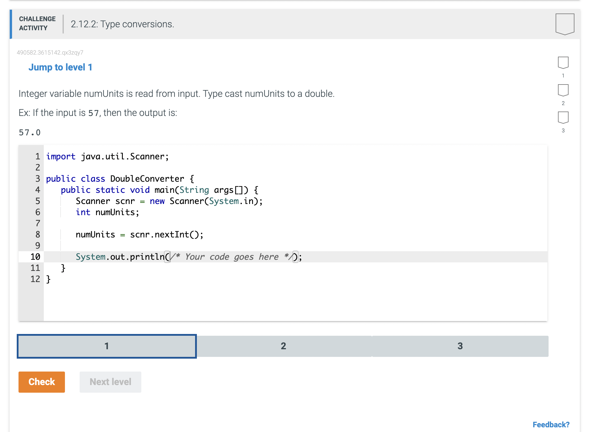Solved Integer Variable Numunits Is Read From Input Type 