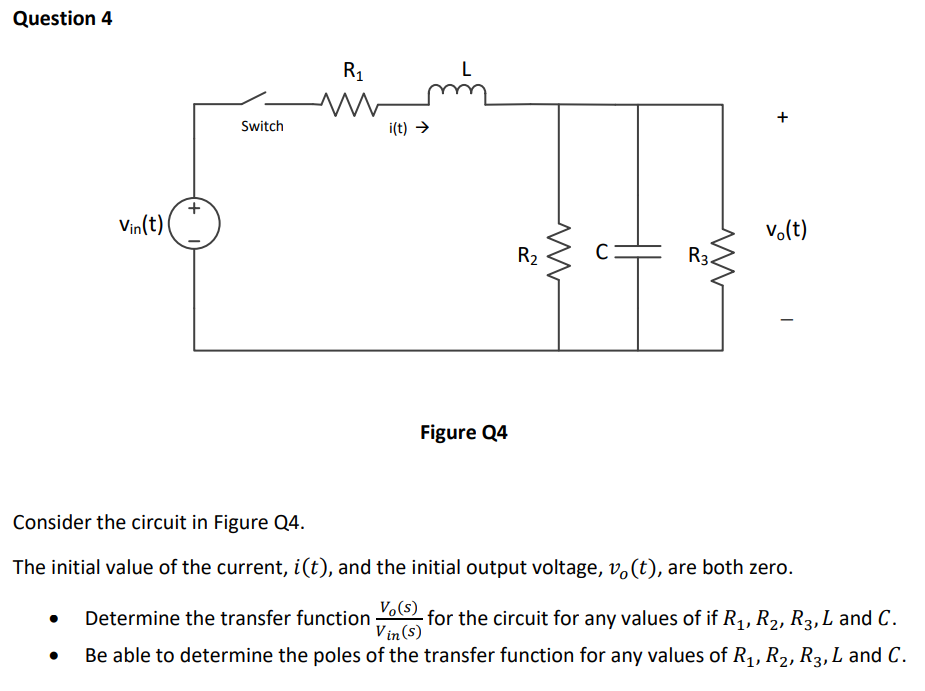 Solved Question 4 Figure Q4 Consider the circuit in Figure | Chegg.com Solved Question 4 Figure Q4 Consider the circuit in Figure | Chegg.com