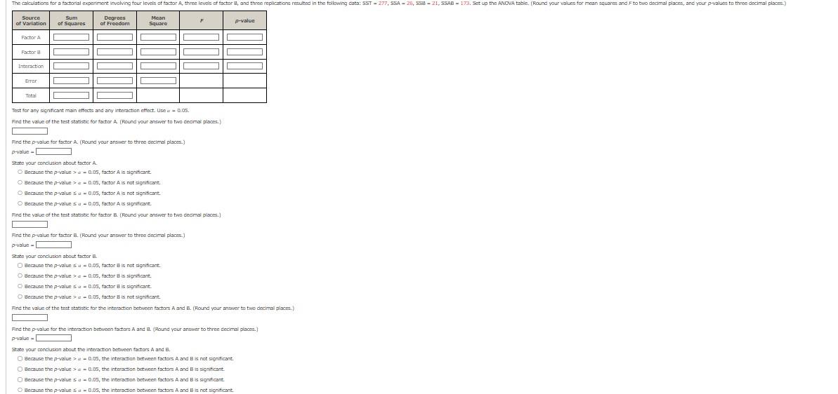 Solved Test iar any aicnicant main efferta and any | Chegg.com