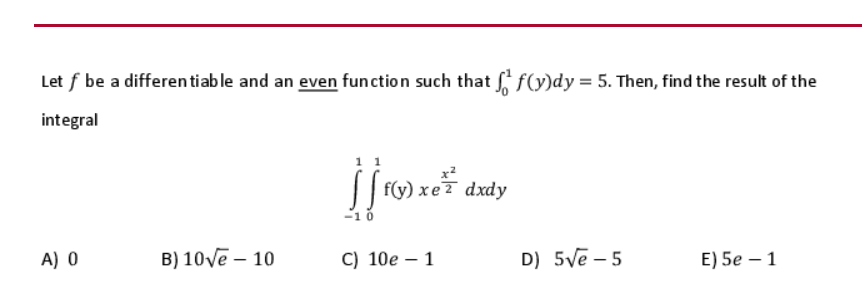Solved Let f be a differen tiable and an even function such | Chegg.com