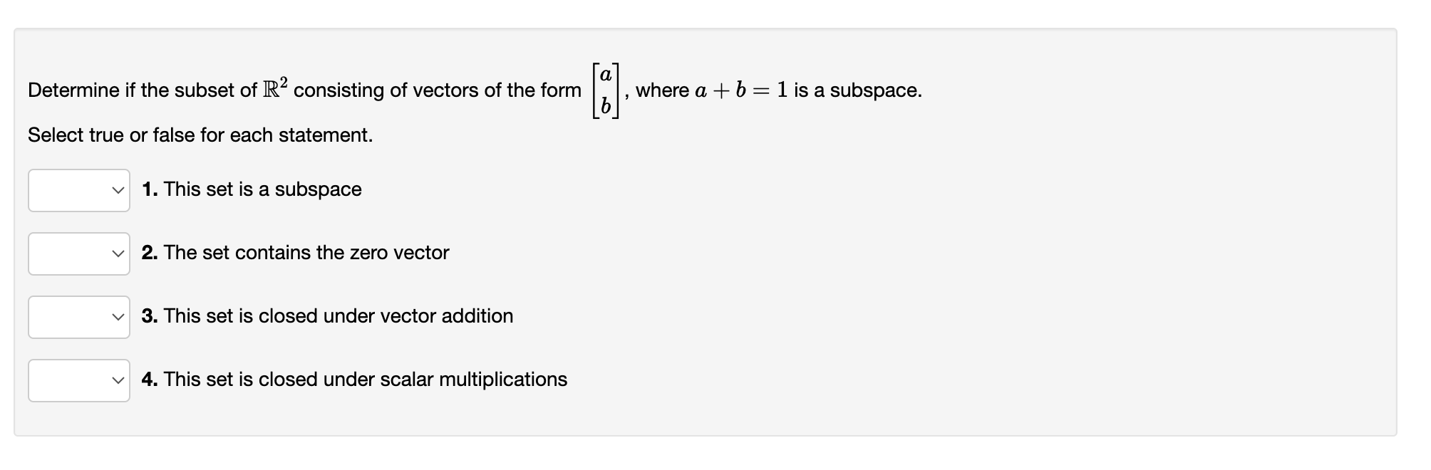 Solved Determine if the subset of R^(2) consisting of | Chegg.com