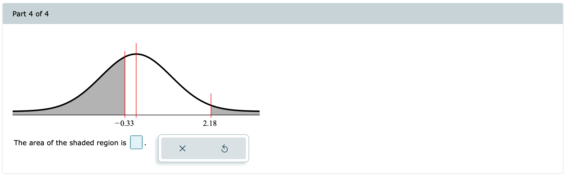 Solved Find each of the shaded areas under the standard | Chegg.com