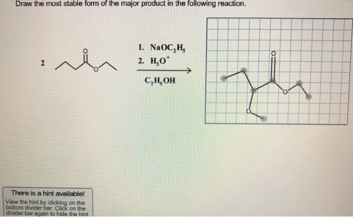 Solved Draw the most stable form of the major product in the | Chegg.com