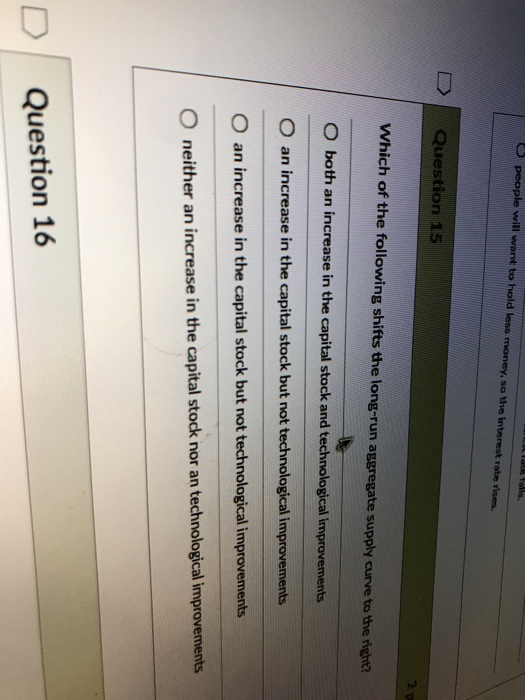 Solved Question 13 If aggregate demand shifts right then in | Chegg.com