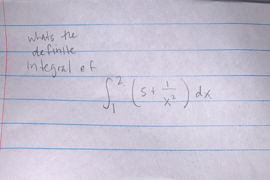 Solved whats the de finite Integral ef Sa (s + 3) dx | Chegg.com