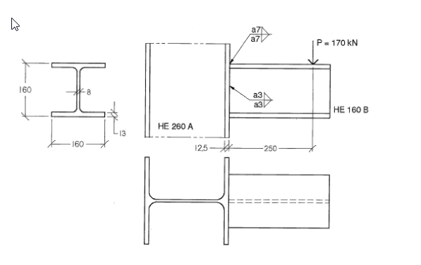 Solved A bracket of HEB160 is to be welded to an unbraced | Chegg.com