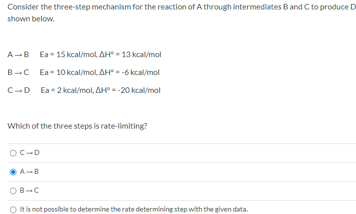 Solved Consider the three-step mechanism for the reaction of | Chegg.com