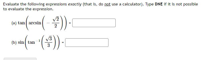 Solved Evaluate the following expressions exactly (that is, | Chegg.com