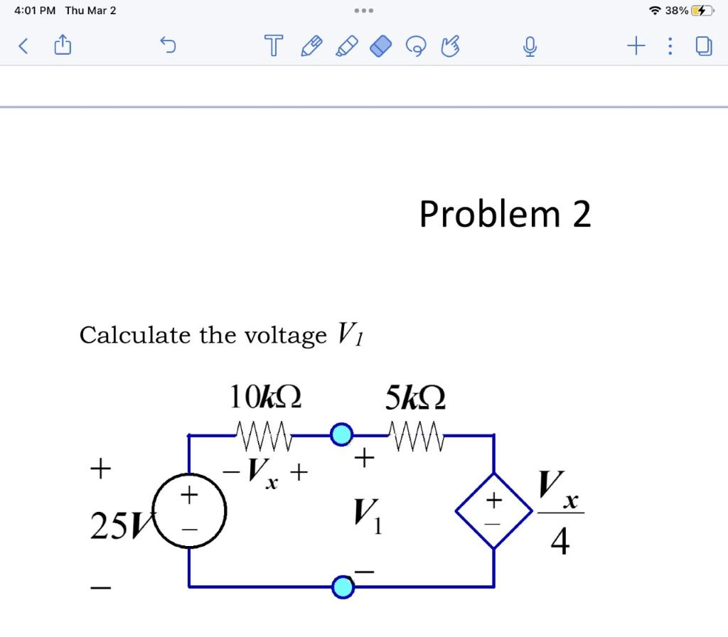 Solved Calculate the voltage Vl | Chegg.com