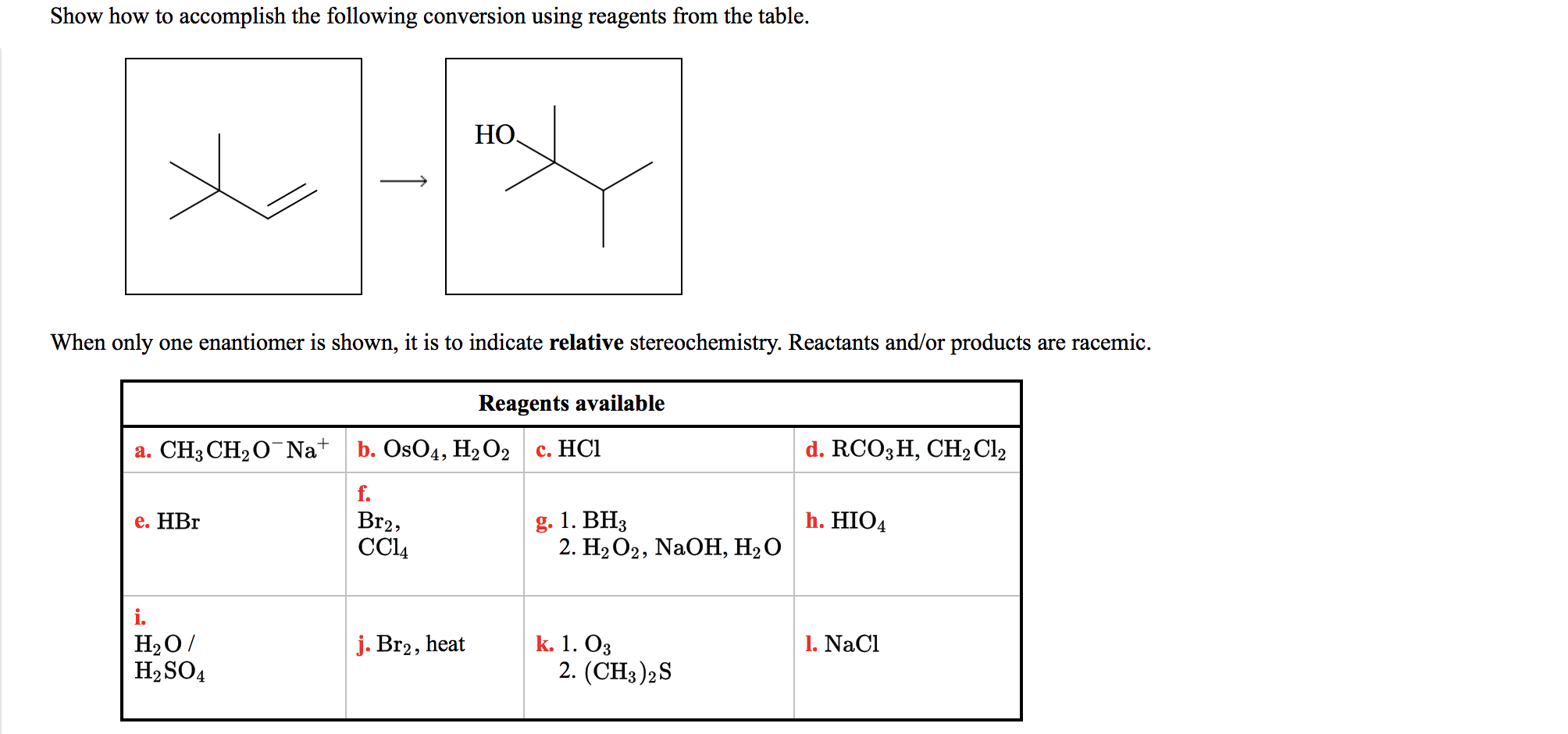 Solved Show how to accomplish the following conversion using | Chegg.com