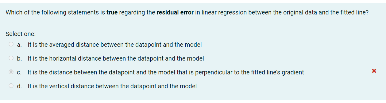 Solved Which of the following statements is true regarding | Chegg.com